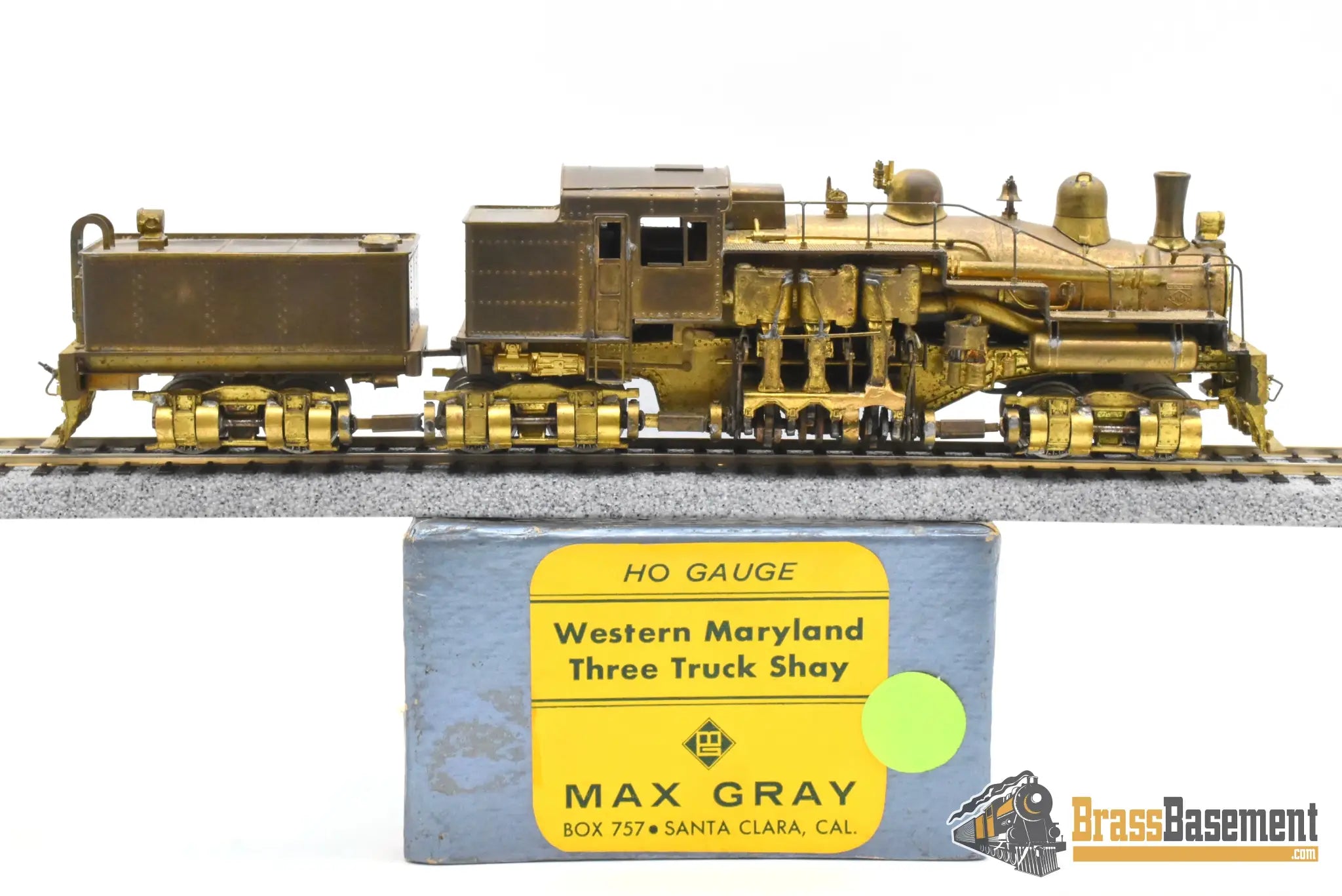 HO Brass - Max Gray Western Maryland WM 'Big Six' Shay #6 3-Truck - Un ...
